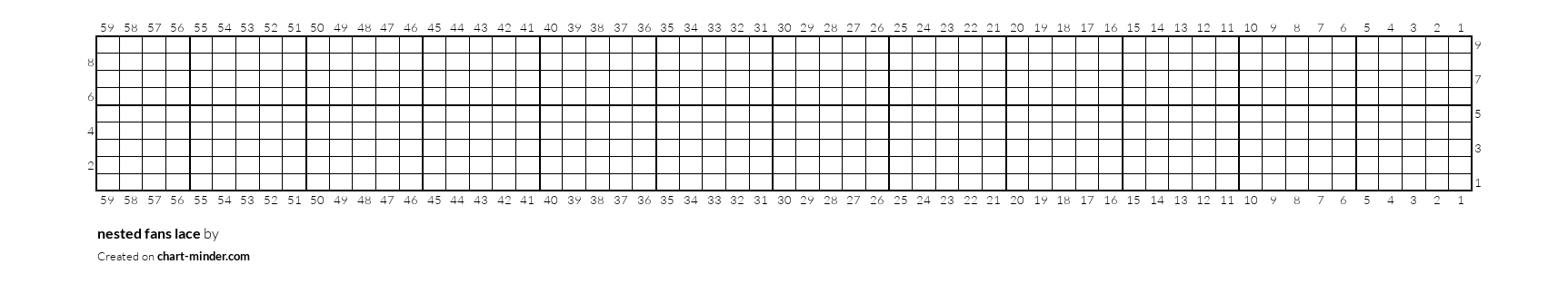 nested fans lace by whatemilyknits | Chart Minder