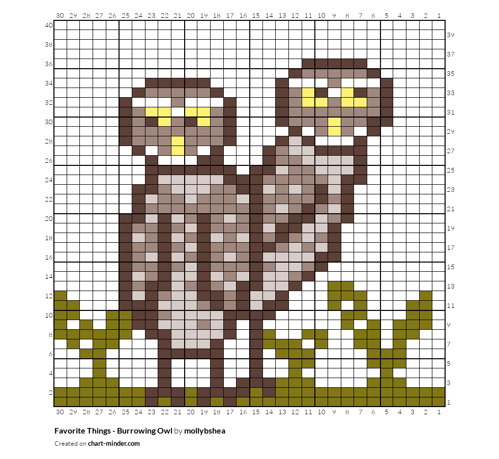 Favorite Things - Burrowing Owl by mollybshea | Chart Minder