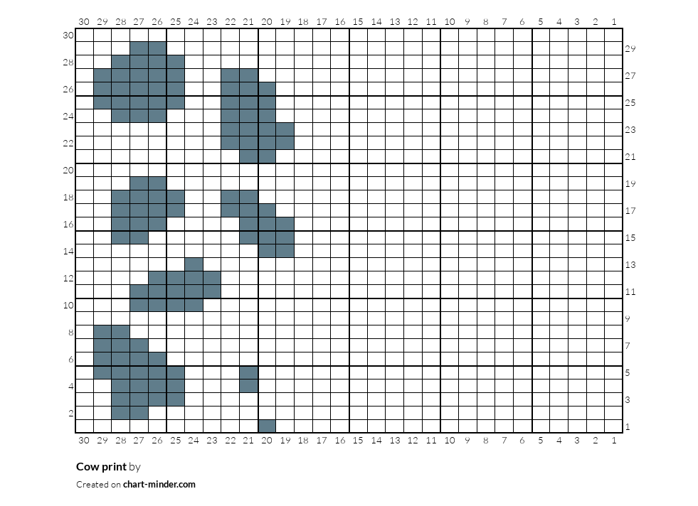 Cow print by Katie | Chart Minder