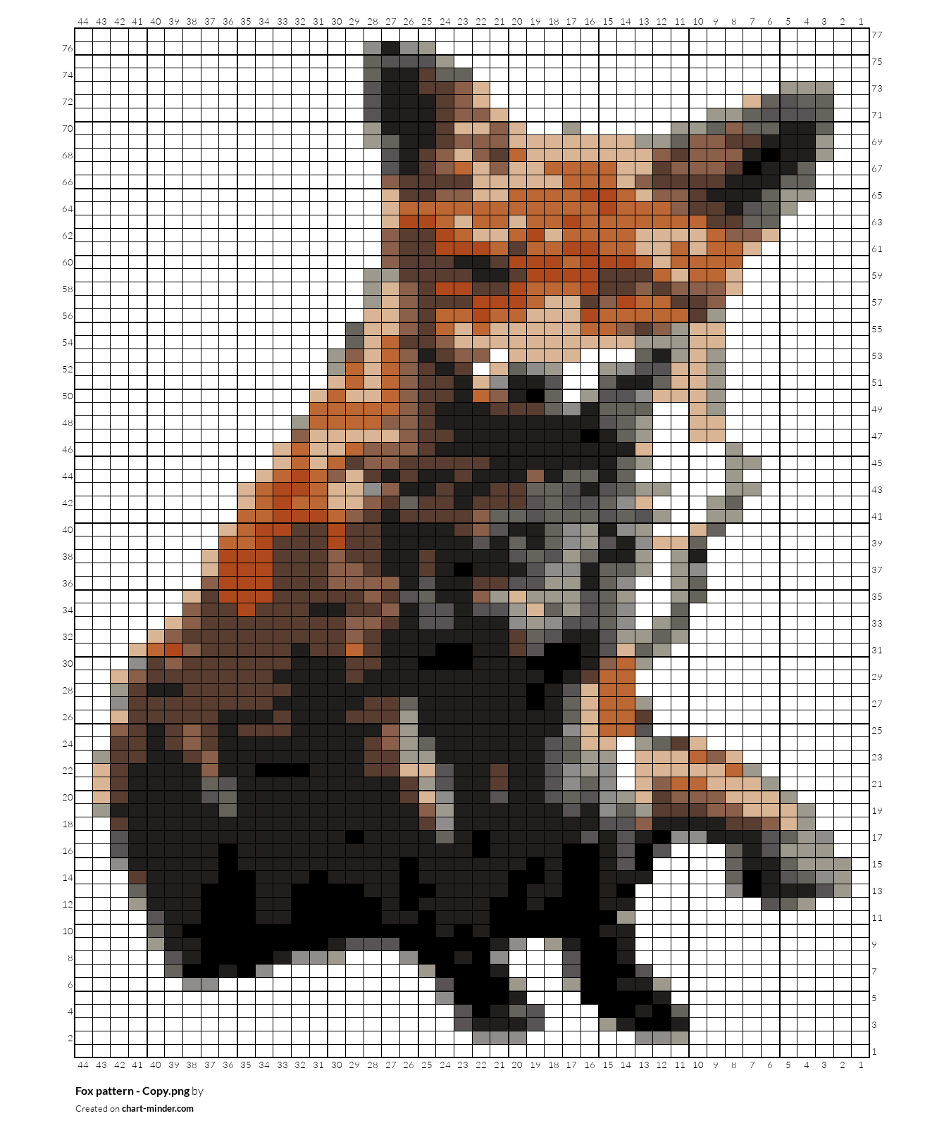 Fox by knitterswalz | Chart Minder