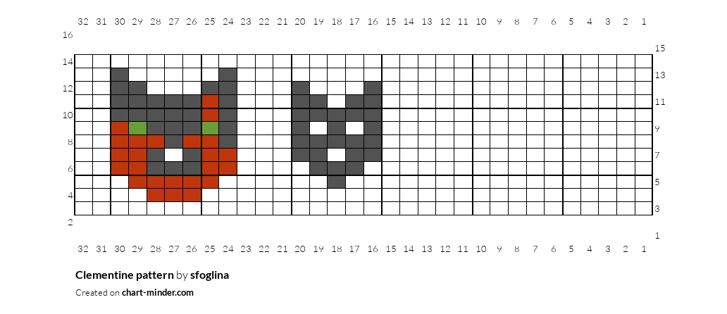 Clementine pattern by sfoglina | Chart Minder