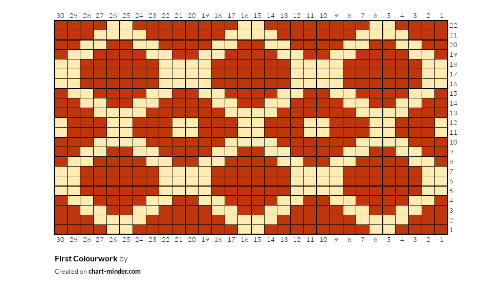 First Colourwork by Splendidknitting | Chart Minder