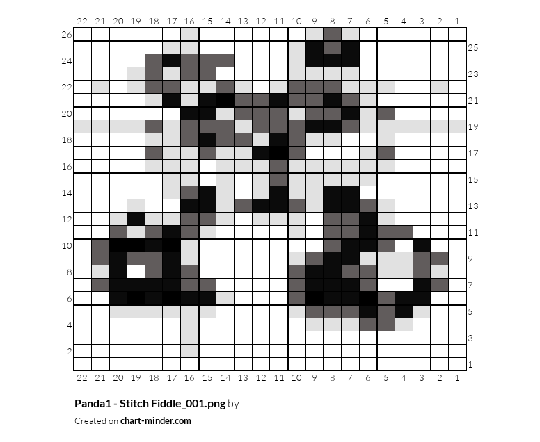 Panda1 - Stitch Fiddle_001.png by Carol M | Chart Minder