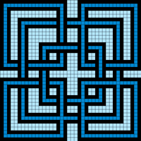 interlocking squares by Alexis Coffey | Chart Minder