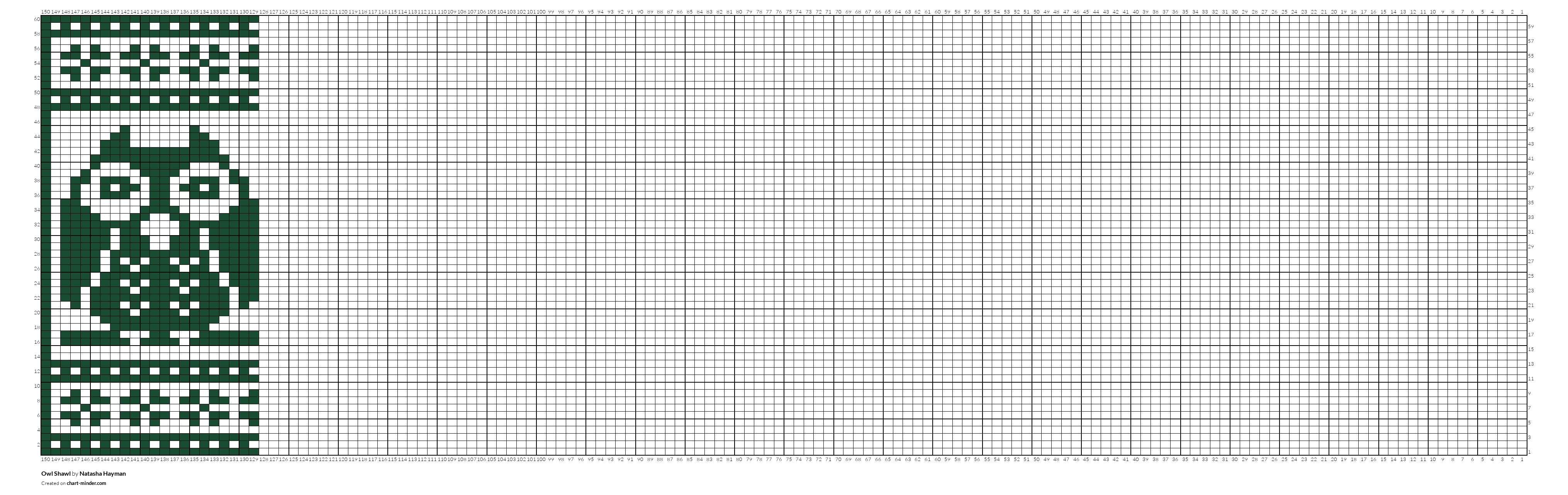 Owl Shawl by Natasha Hayman | Chart Minder