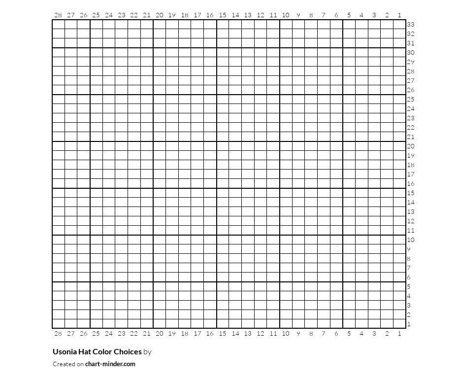 Usonia Hat Color Choices by JujuNyoom | Chart Minder