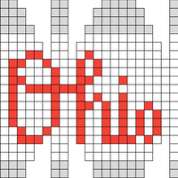 Script Ohio ornament needles 1 and half of 2 by beckylynn13 | Chart Minder