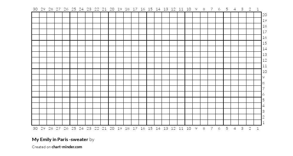 My Emily in Paris -sweater by Lumitar | Chart Minder