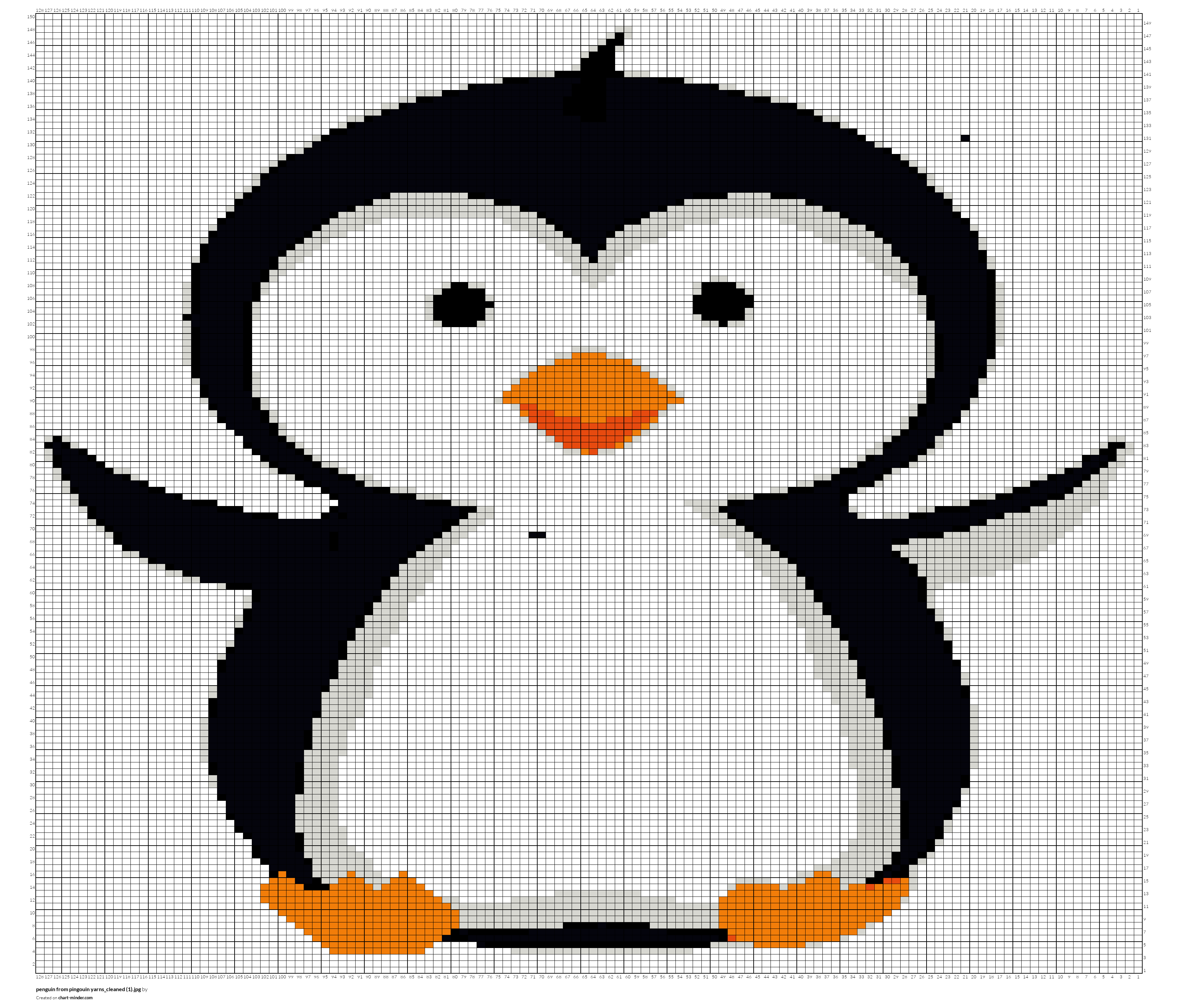 penguin from pingouin yarns_cleaned (1).jpg by AntMindy24 | Chart Minder