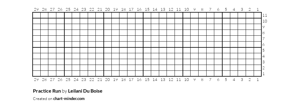 Practice Run by Leilani Du Boise | Chart Minder