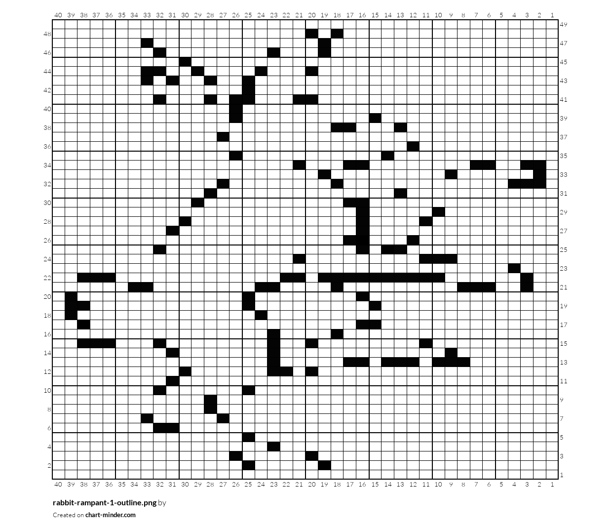 rabbit-rampant-1-outline.png by Em8299 | Chart Minder