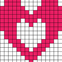 Duplicate Stitch Heart by Krista Ann | Chart Minder