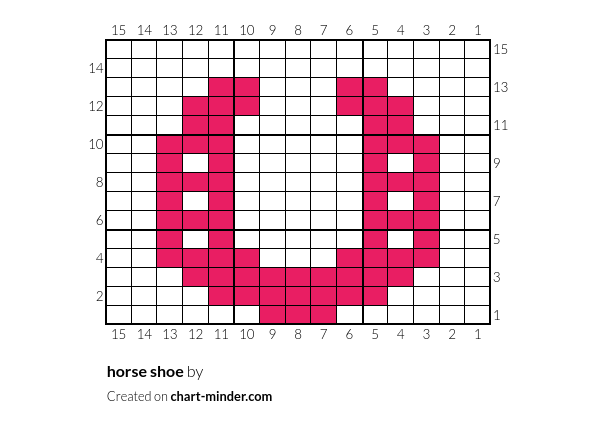 horse shoe by Caroline Nutt | Chart Minder