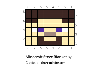 Minecraft Steve Blanket by Olivia | Chart Minder