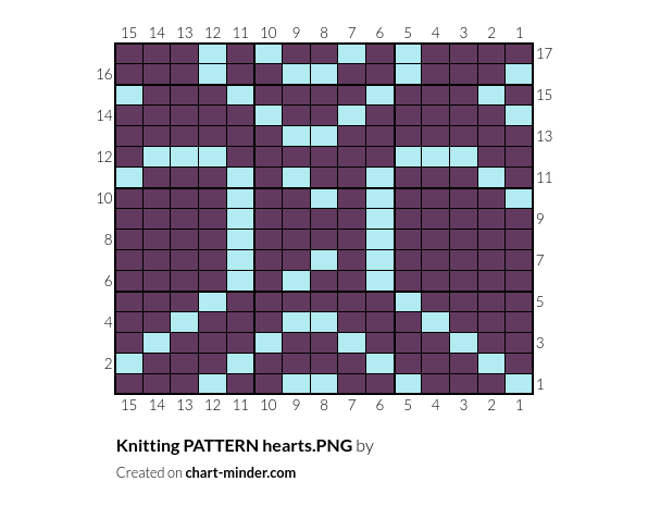 Knitting PATTERN hearts.PNG by knityouthemoon | Chart Minder