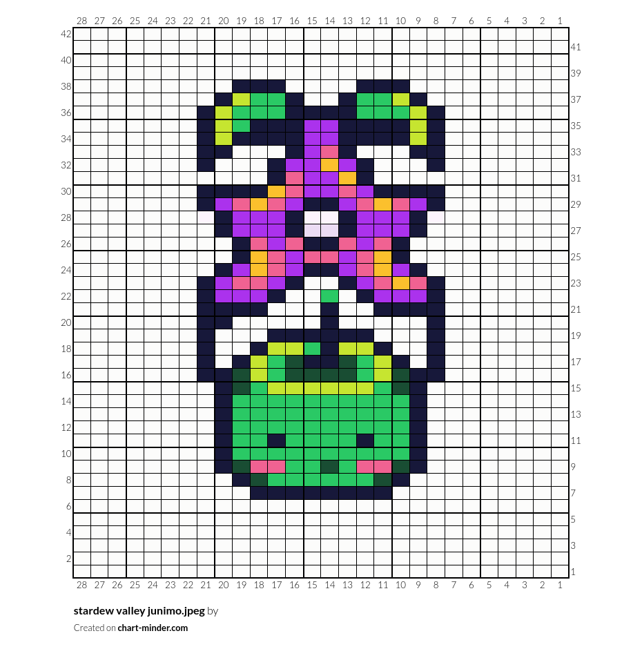 stardew valley junimo.jpeg by Hannah Plunk | Chart Minder