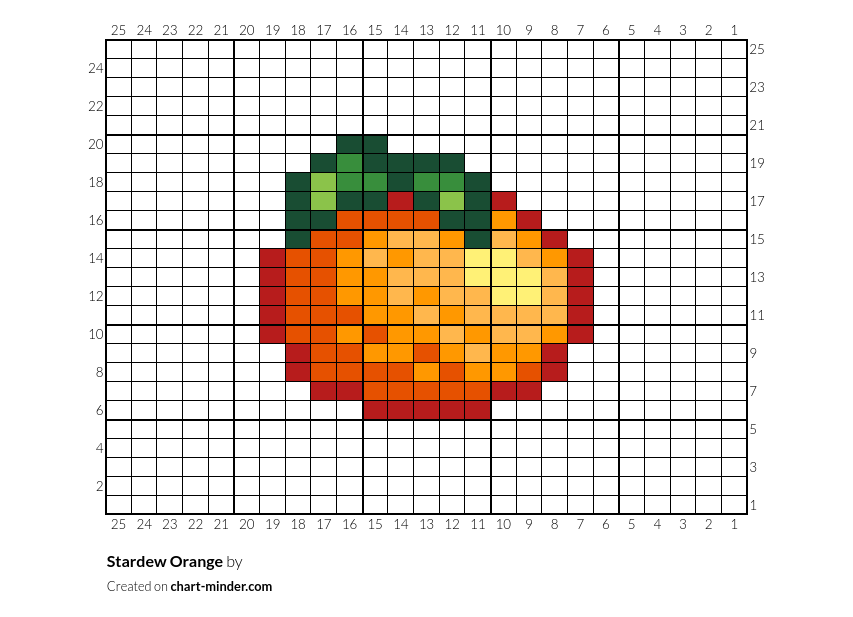 Stardew Orange by Alyssa | Chart Minder