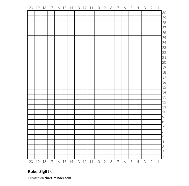 Rebel Sigil by Kathleen Vollmer | Chart Minder