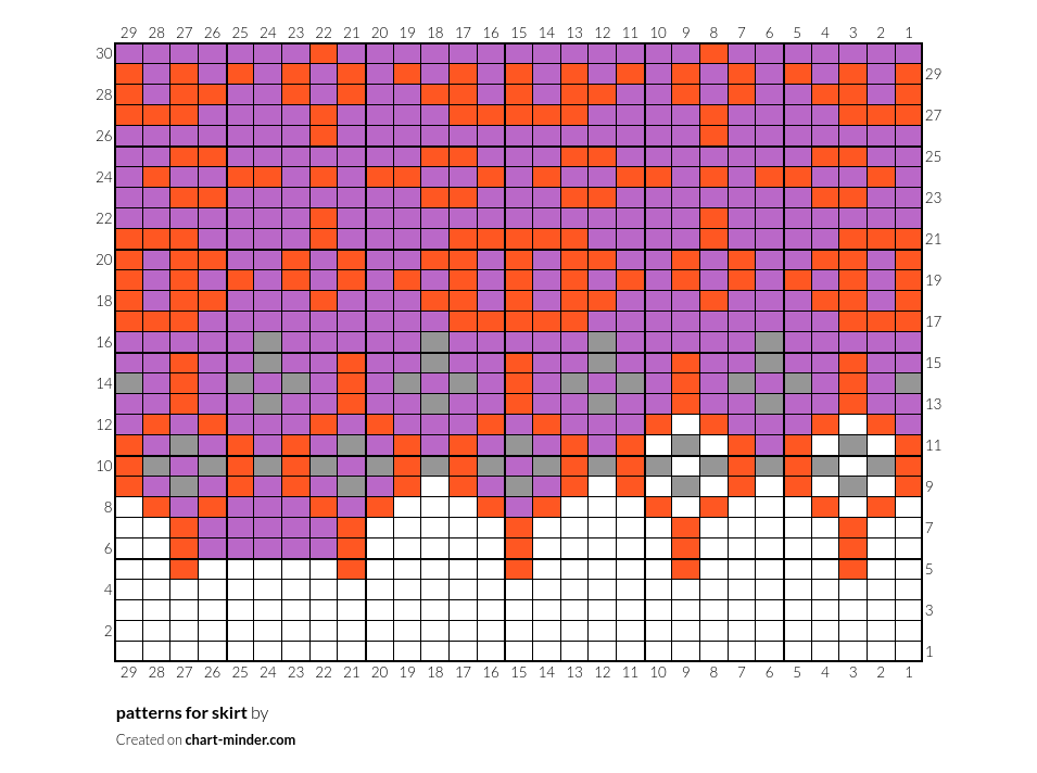patterns for skirt by Nixandra | Chart Minder