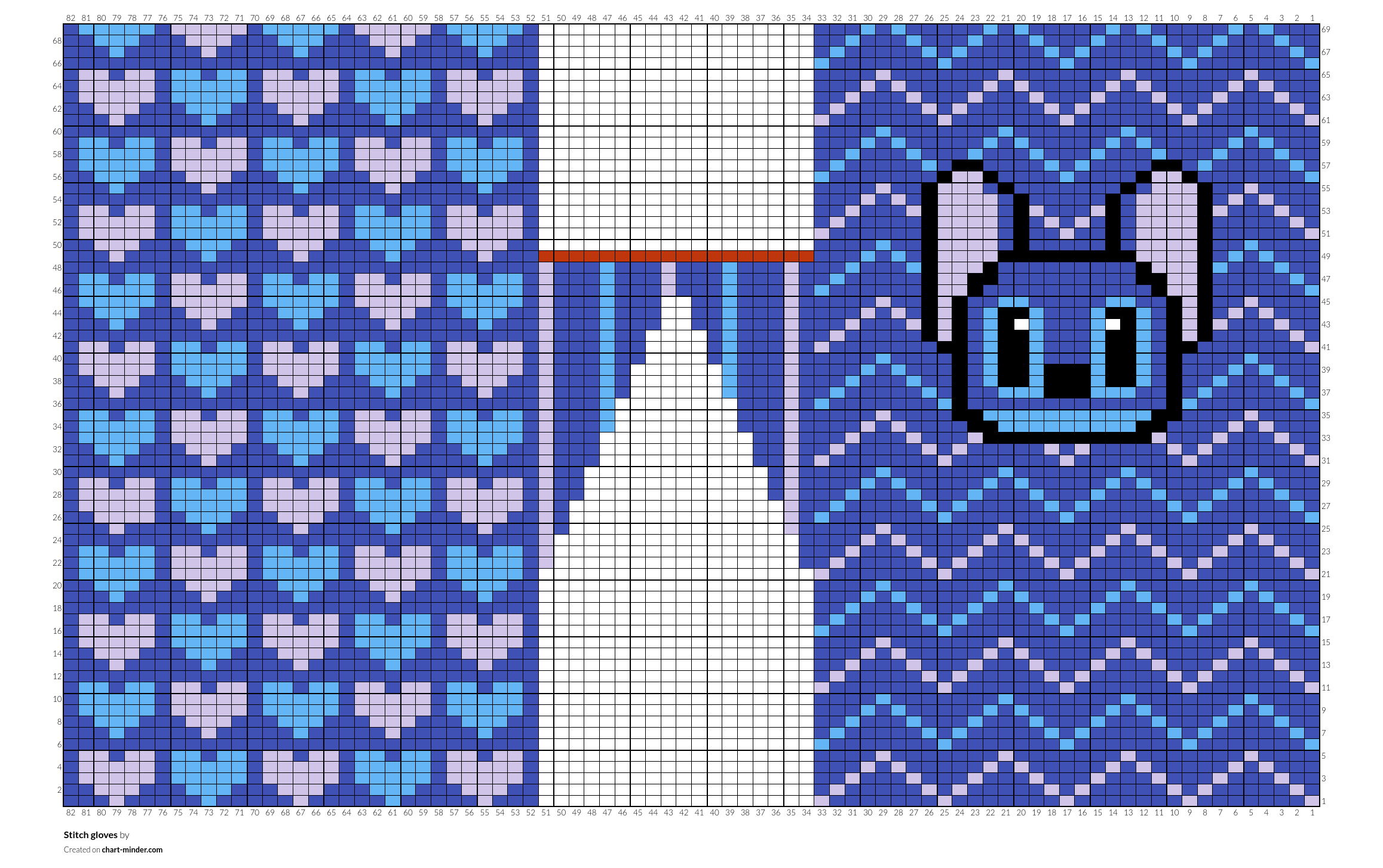 Stitch gloves by Martystka | Chart Minder
