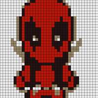 Dead pool pixel art.jpg by Mrs Jean M Pomfrett | Chart Minder