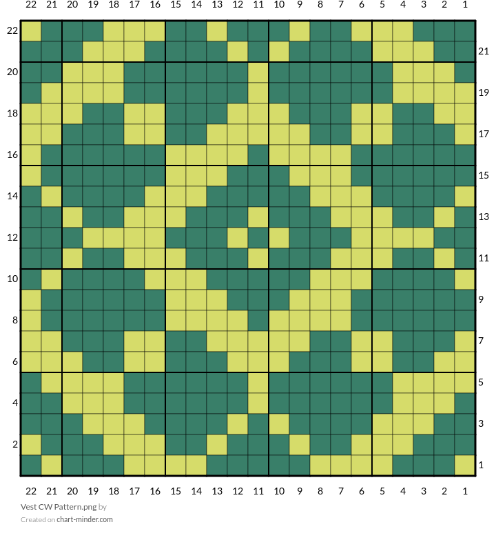 Vest CW Pattern.png by ametroknitter | Chart Minder