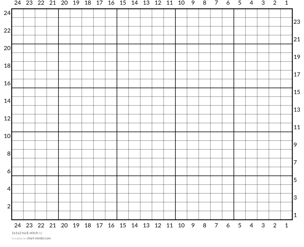 1x1x2 tuck stitch by Julia Wilmott | Chart Minder