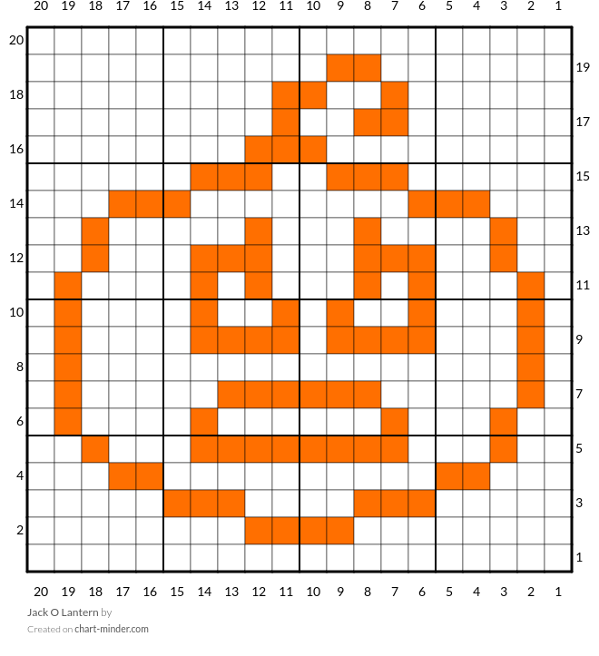 Jack O Lantern by terrawhitla | Chart Minder
